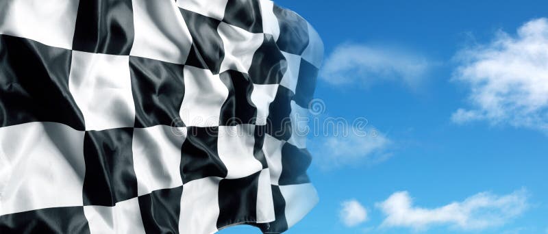 Checkered flag and sky stock image. Image of finish - 119724863