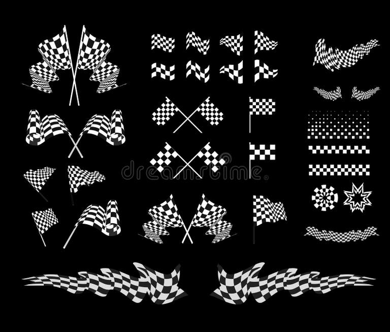 Checkered Flag Stock Illustrations – 25,071 Checkered Flag Stock ...