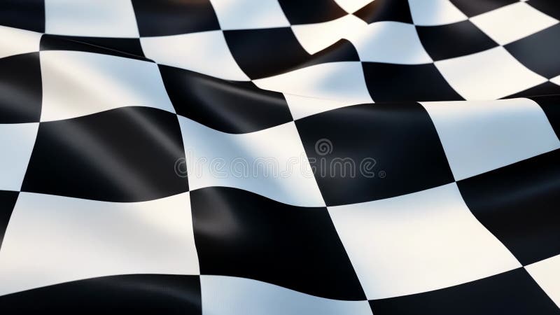 Checkered Flag Waving Background Representing Speed and Competition ...