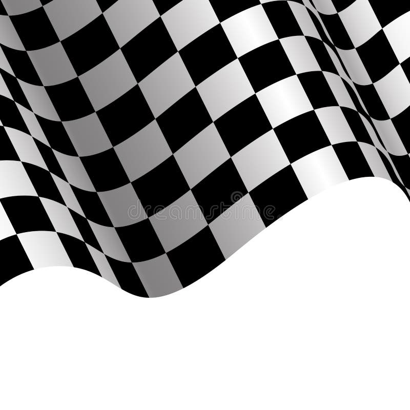 Checkered Flag White Background Design Race Sport Vector. Stock Vector ...