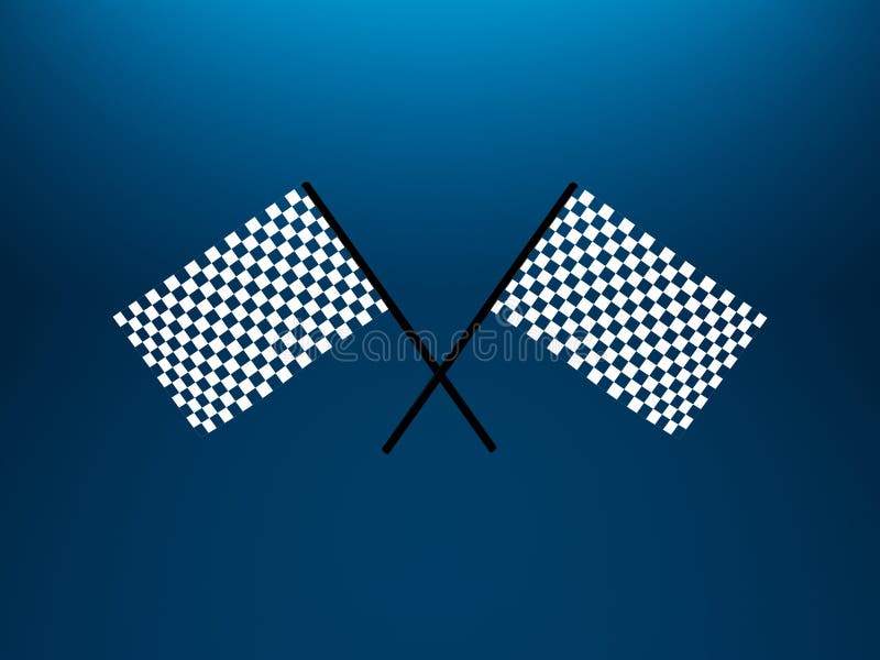 Checkered flags stock illustration. Illustration of goal - 20009694