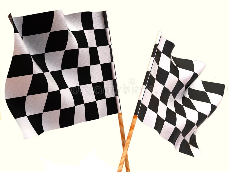 Checkered flags. stock illustration. Illustration of incentive - 5723944