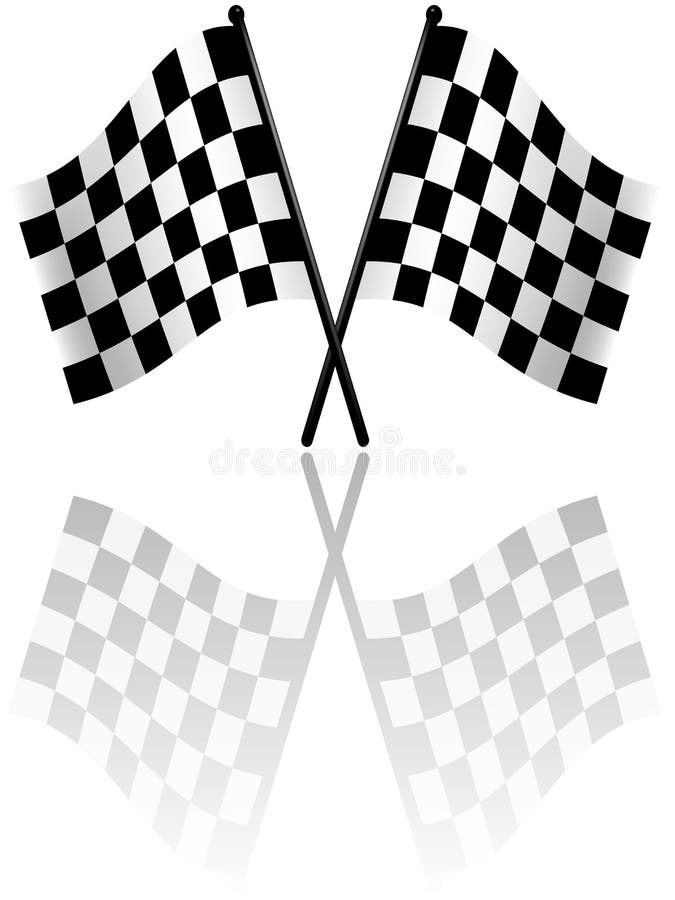 Checkered Flags stock vector. Illustration of checkered - 9476842