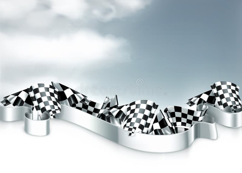 Checkered flags background stock vector. Illustration of auto - 34199408