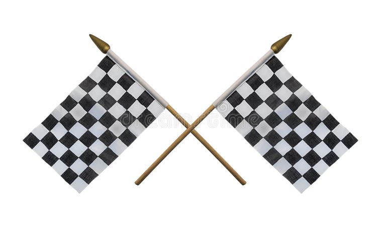 Checkered Black and White Flags Stock Photo - Image of flags, race ...