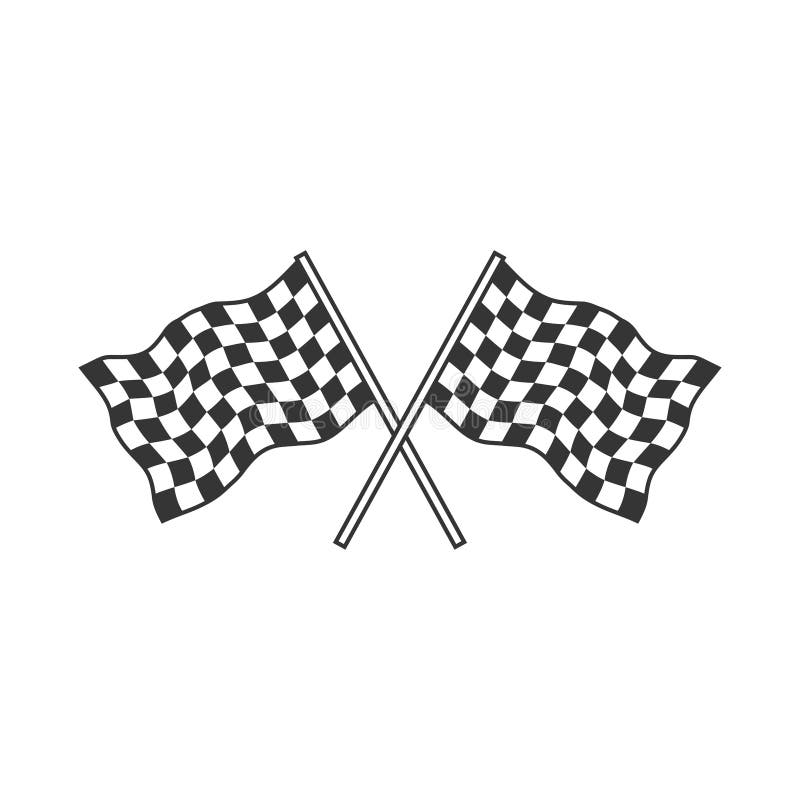 Checkered Flags Racing Flags. Vector Illustration. Stock Illustration ...