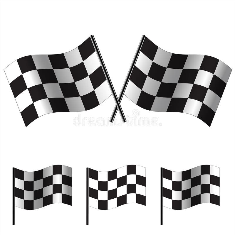 Checkered Flags stock vector. Illustration of background - 33551095