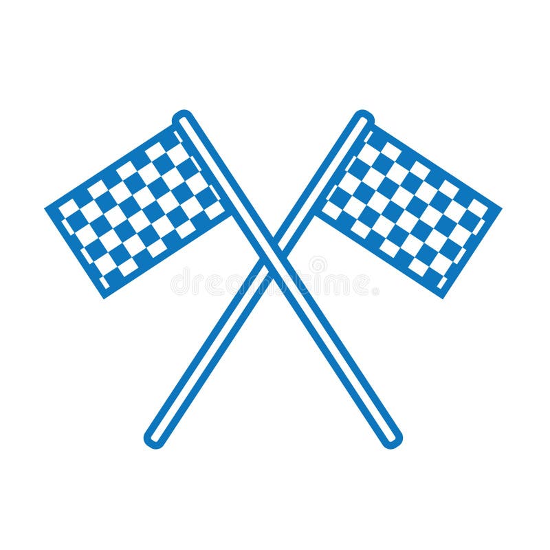 Checkered Flags Simple Stock Illustrations – 2,026 Checkered Flags ...