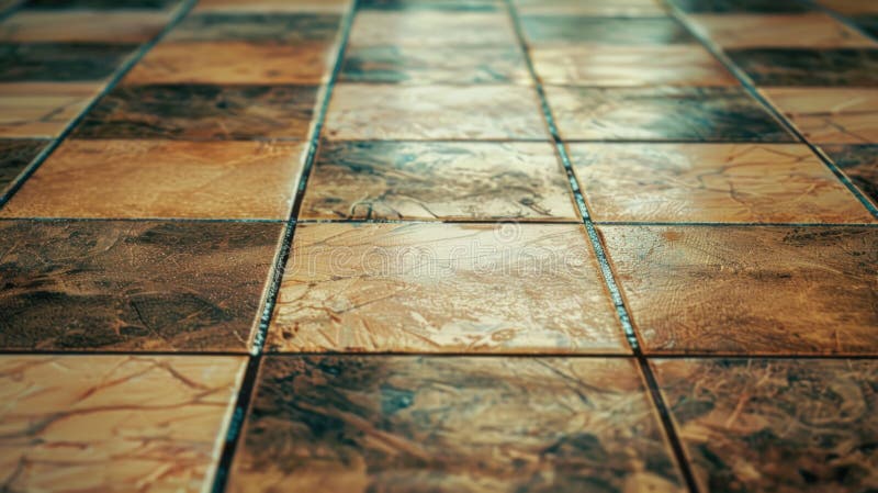 A Checkered Floor with a Tile Pattern Stock Photo - Image of ...
