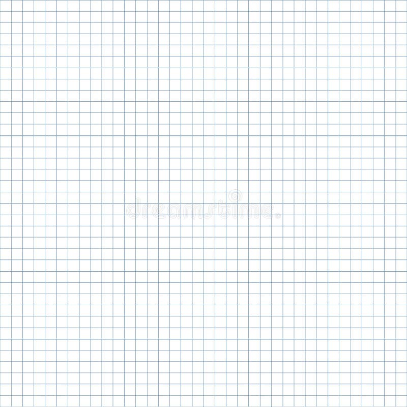 Checkered Geometric Background with Blue Lines. Sheet of School ...