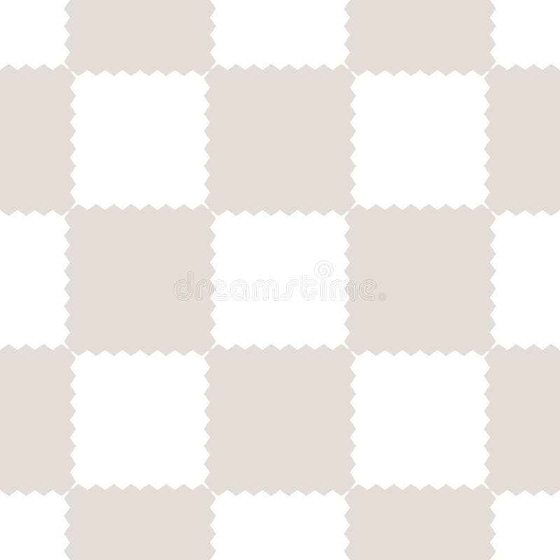 Checkered Geometric Seamless Pattern with Jagged Square Shapes. Stock ...