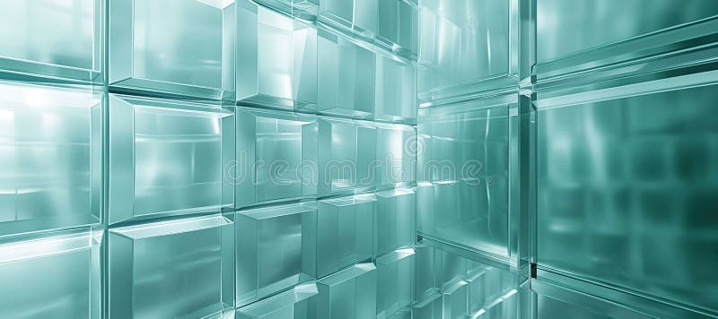 Checkered Glass Wall Background, Grid Stock Illustration - Illustration ...