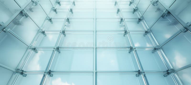 Checkered Glass Wall Background, Grid Stock Illustration - Illustration ...
