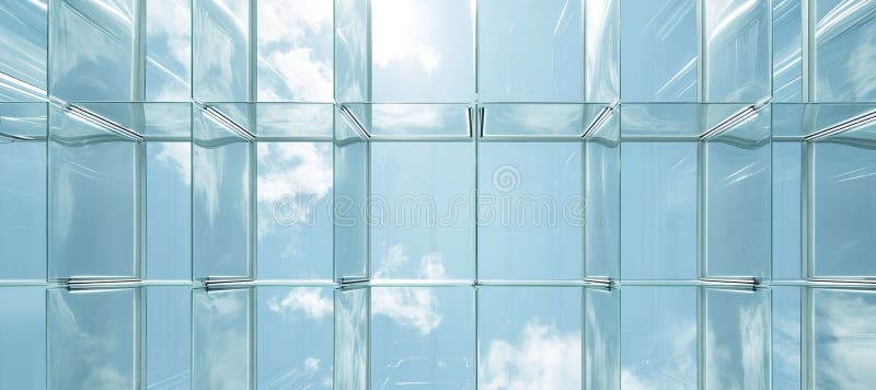 Checkered Glass Wall Background, Grid Stock Illustration - Illustration ...