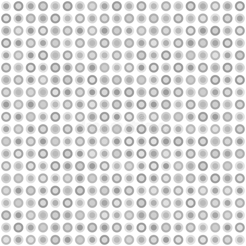 Checkered Grey Dot Pattern with Rings. Seamless Vector Background Stock ...