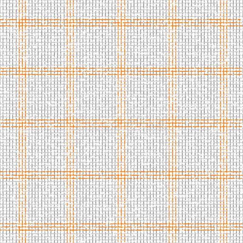 Checkered Grey Orange Pattern Stock Vector - Illustration of seamless ...