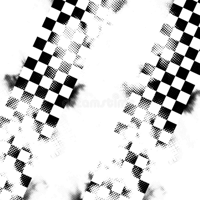 Checkered Halftone Lines Background Stock Vector - Illustration of ...