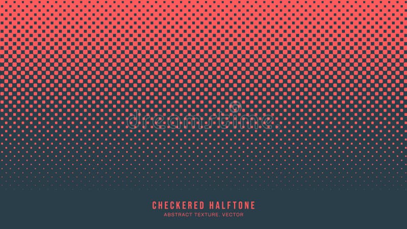 Checkered Halftone Pattern Vector Rounded Square Dots Border Abstract Background Stock Vector ...
