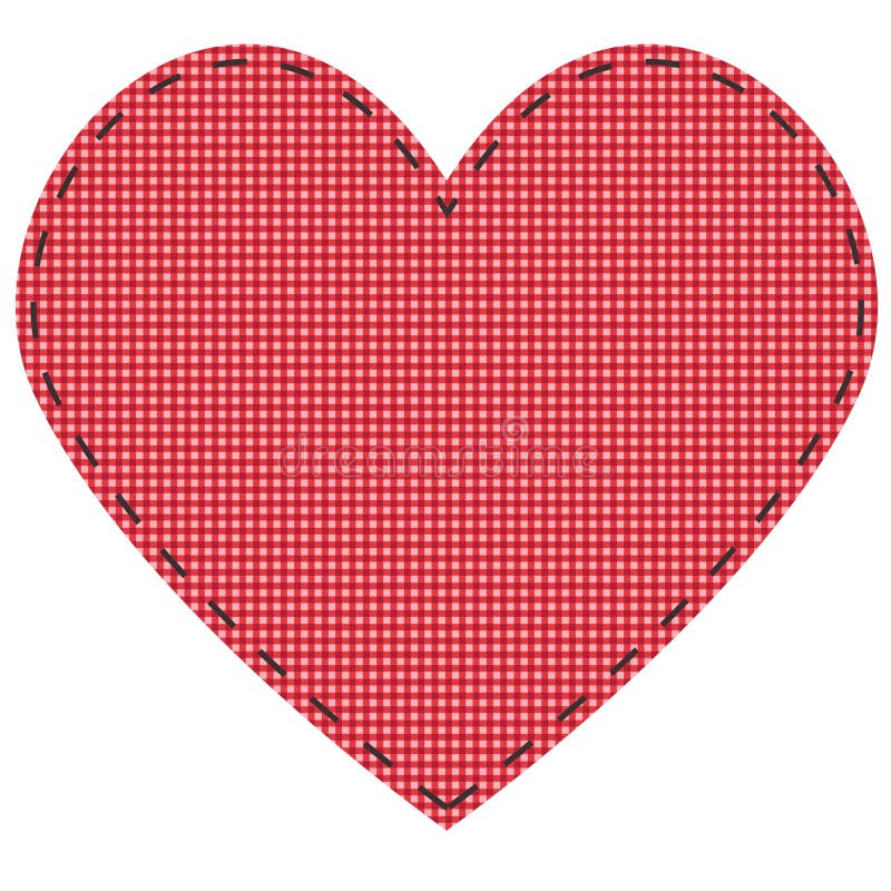 Checkered heart stock vector. Illustration of love, adoration - 13899345