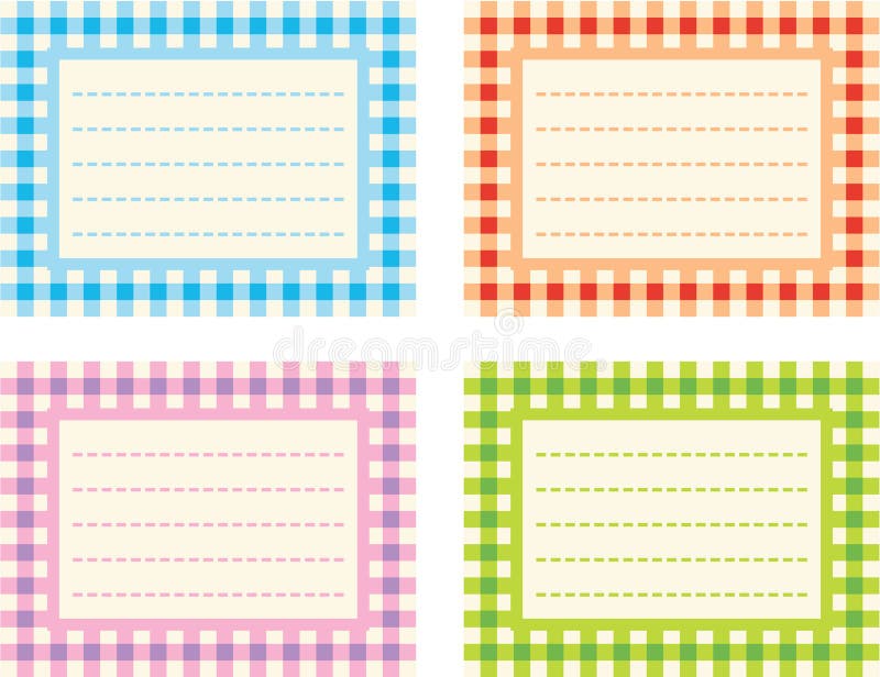 Checkered Labels stock vector. Illustration of checkered - 6591868