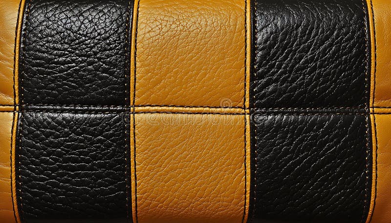 Checkered Leather Texture Closeup Stock Photo - Image of geometric ...