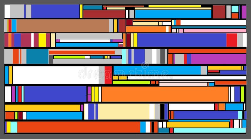 Checkered Line Shapes on a Black Background Stock Illustration ...