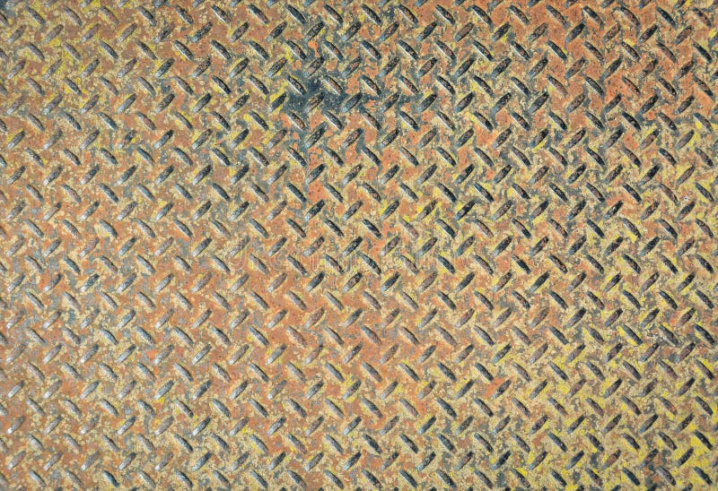 Checkered Metal Plate Painted In Colors. Grundy Metal Texture ...