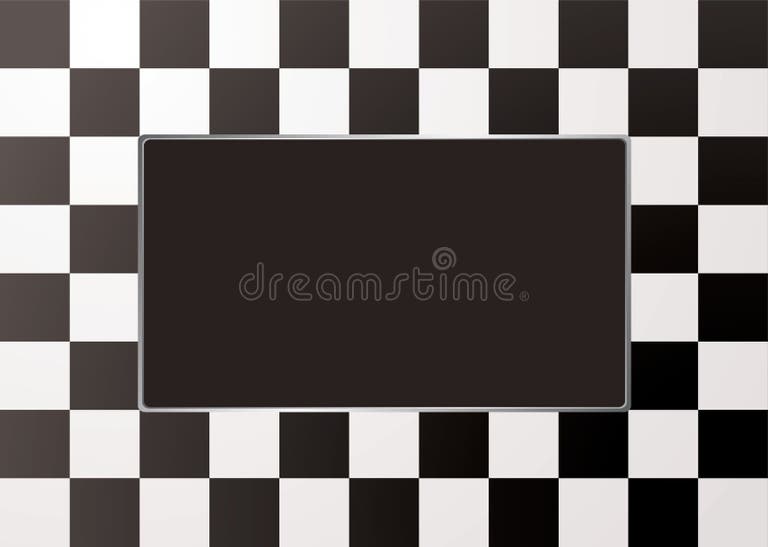 Black White Checkered Border Stock Illustrations – 2,623 Black White ...