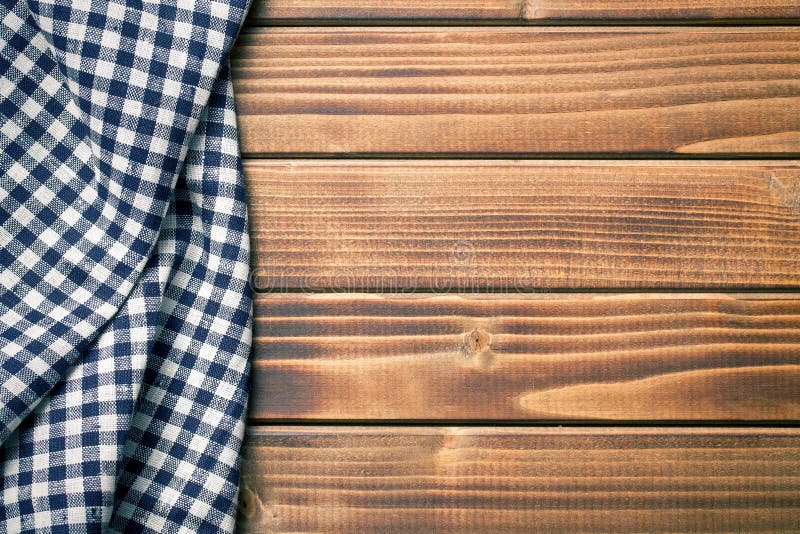 Tablecloth and Wooden Table Background Stock Photo - Image of textile ...