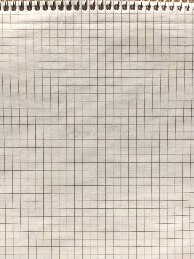 Checkered Notebook with Spiral. an Open Notepad for Notes. Soft Focus ...