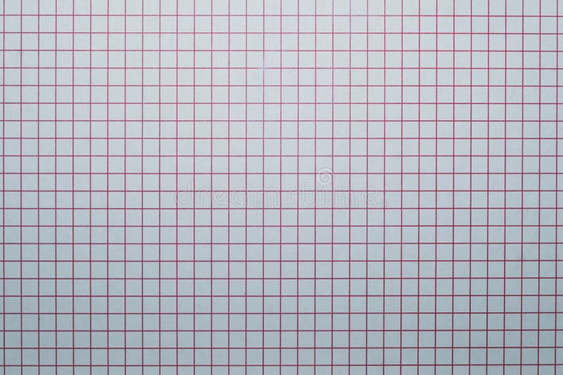 Checkered Paper Background. Square Grid. Crossing Red Lines Stock Photo ...