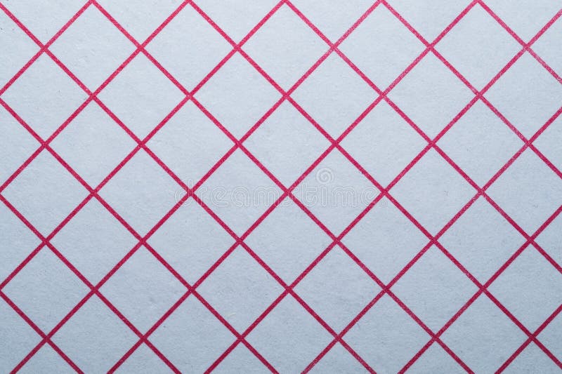 Checkered Paper Background. Square Grid. Crossing Red Lines Stock Photo ...