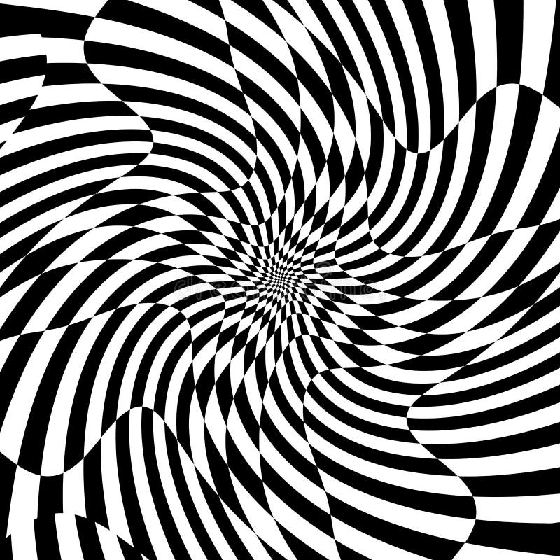 Checkered Pattern with Distortion Effect. Deformed, Irregular Ch Stock ...