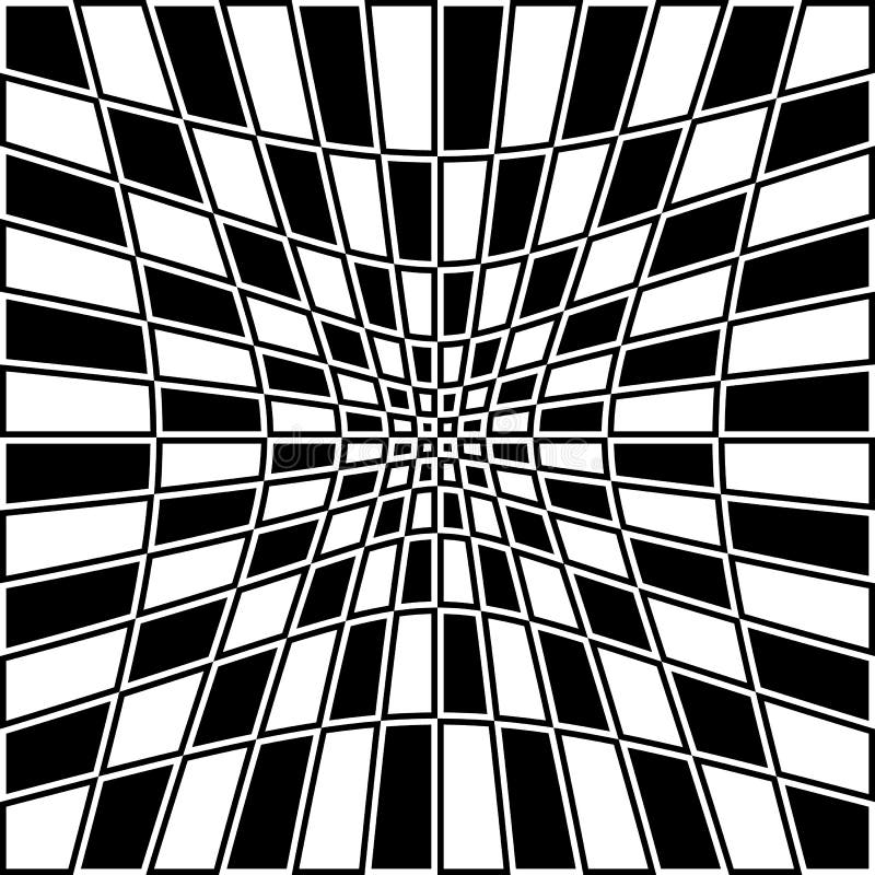 Checkered Pattern with Distortion Effect. Opposite Color Border Stock ...