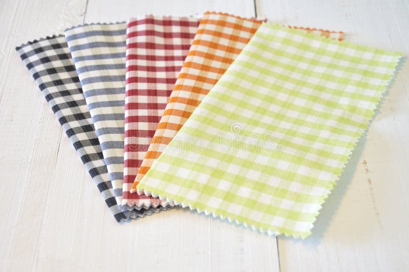 Checkered pattern fabrics stock image. Image of fashion - 45296953