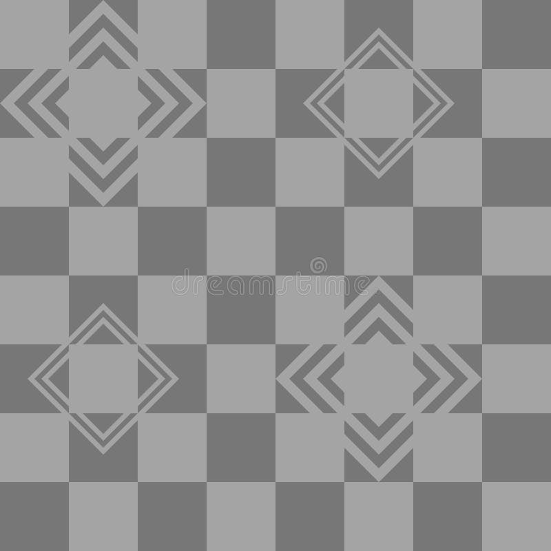 Checkered Pattern in Monochrome Seamless Gray Background Stock Vector ...