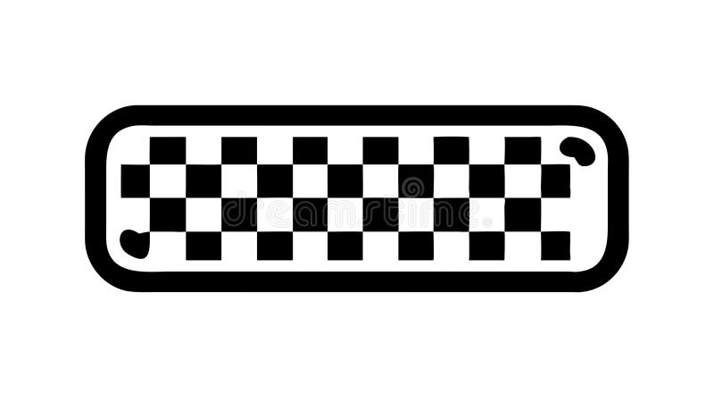 Checkered Pattern Outline Vector Icon, Vector Design Generative AI ...