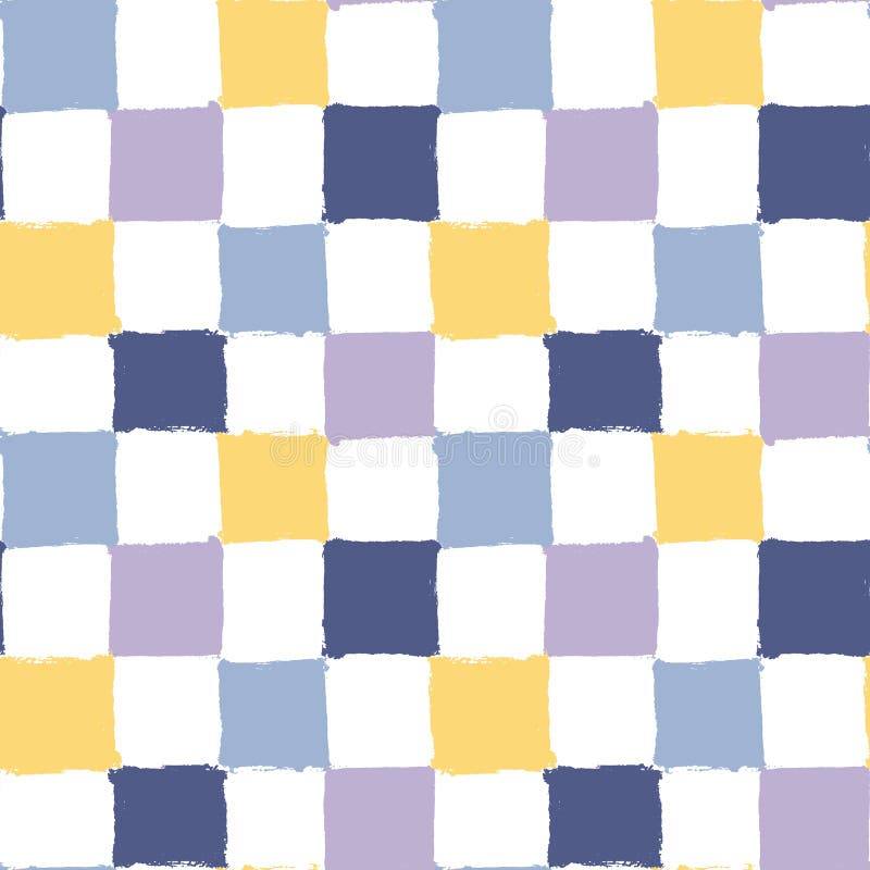 Checkered Pattern. Seamless Background. Colorful Textured Checkerboard ...
