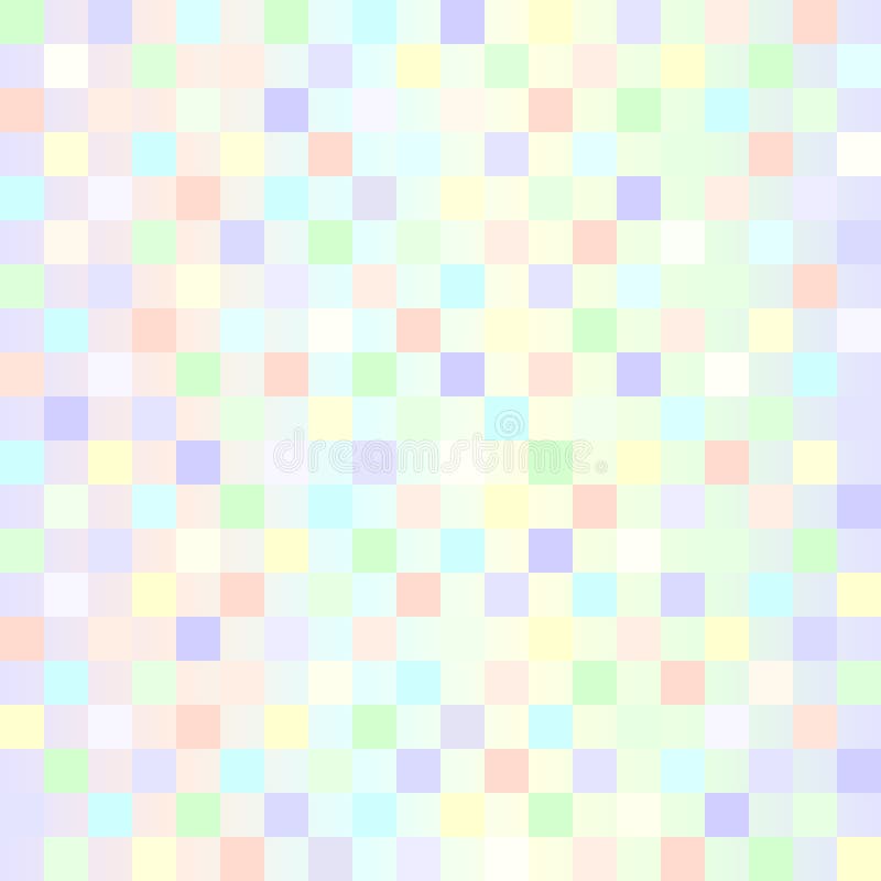 Cyan Checkered Heart Pattern. Seamless Vector Background Stock Vector ...