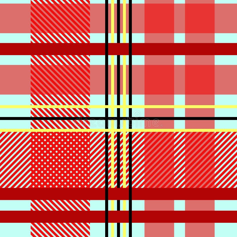 Checkered Pattern, Seamless Stock Illustration - Illustration of modern ...