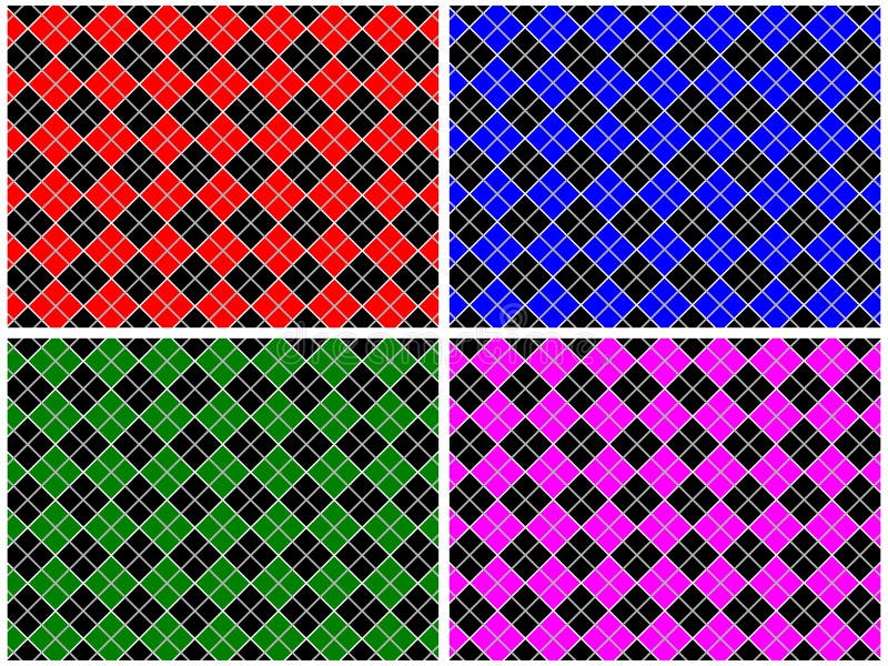 Checkered Pattern Frame Set Stock Vector - Illustration of artwork ...