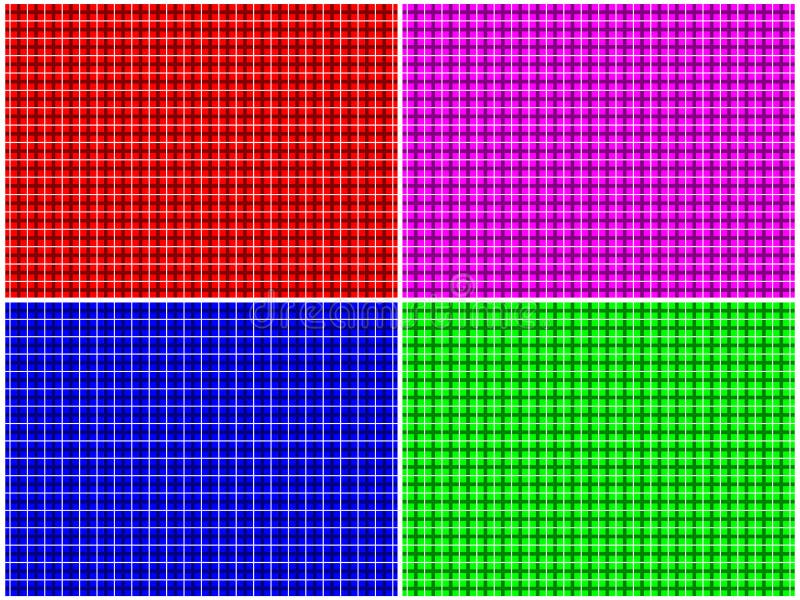 Checkered Pattern Set stock illustration. Illustration of artistic ...