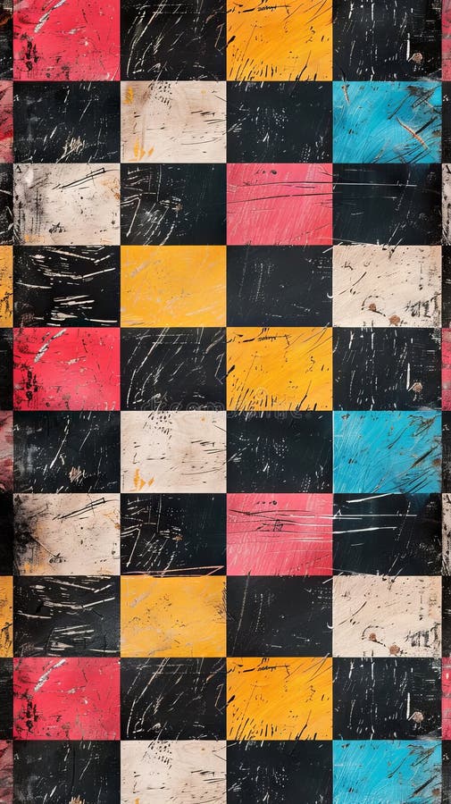 Checkered Patterns for a Retro Look Stock Illustration - Illustration ...