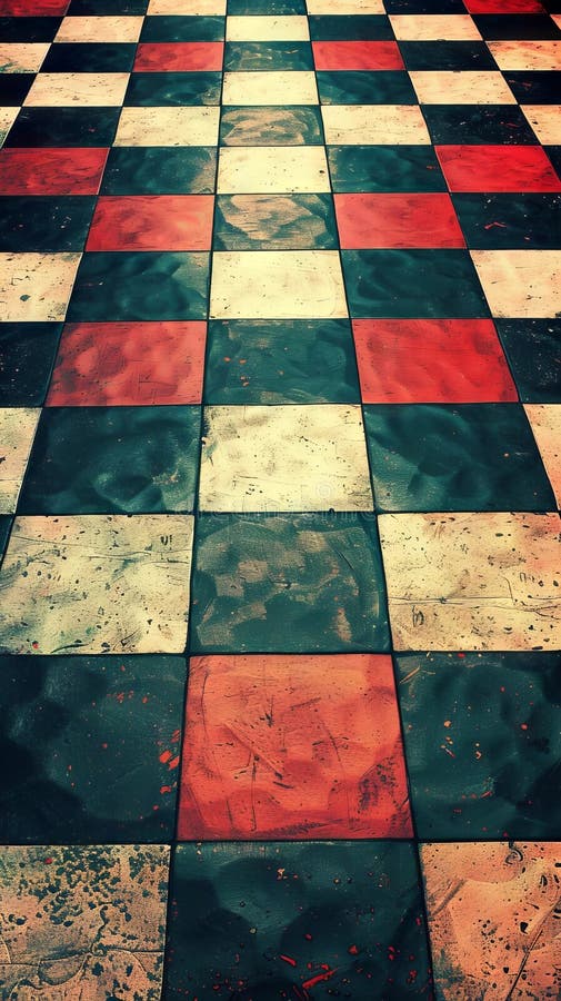 Checkered Patterns for a Retro Vibe Stock Illustration - Illustration of checker, vintage: 317598640