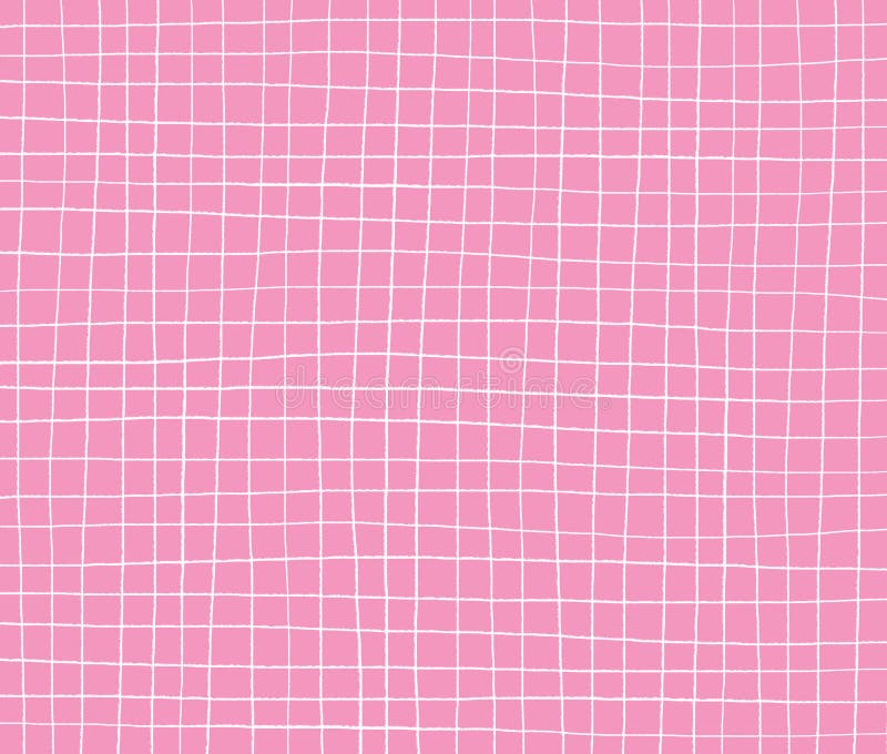 Checkered Pink Background with White Irregular Strokes Stock ...