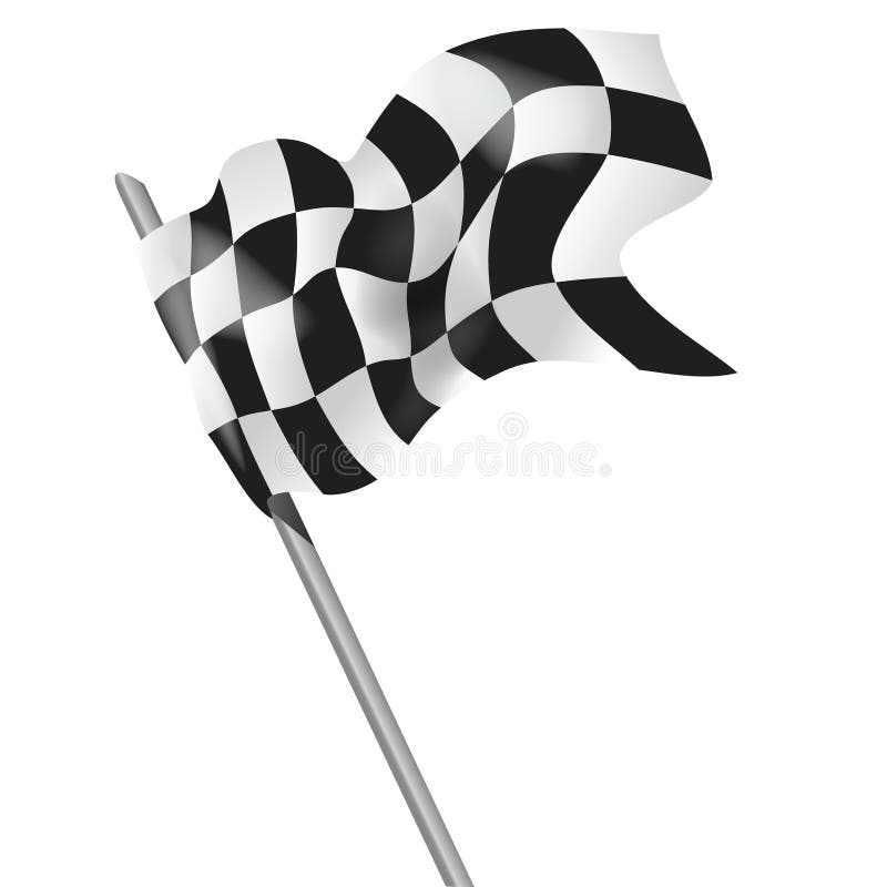 Checkered Race Flag Grunge Vector Design Stock Vector - Illustration of ...
