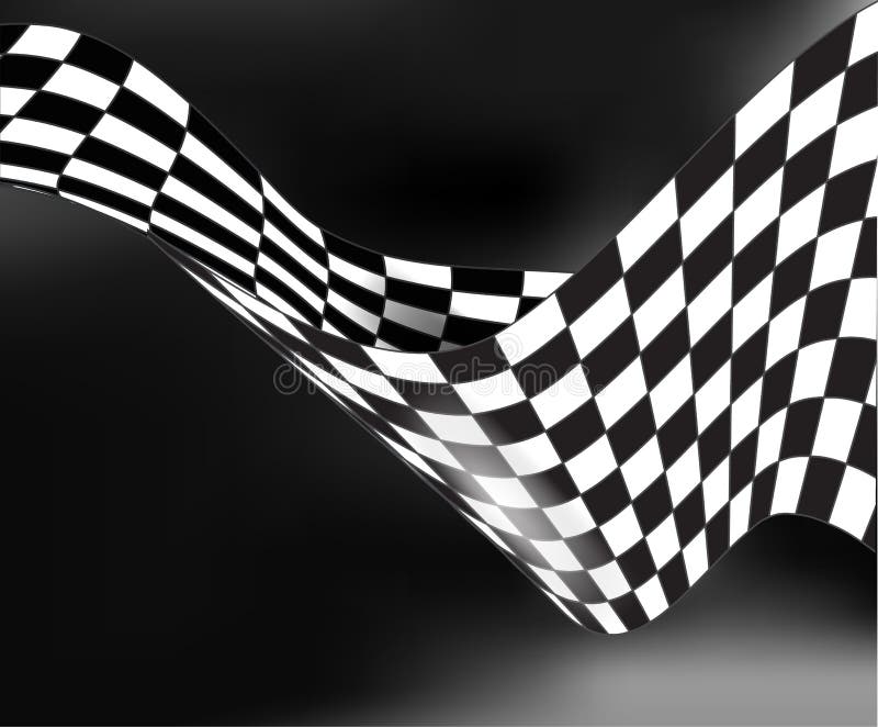 Checkered Race Flag Grunge Vector Design Stock Vector - Illustration of ...