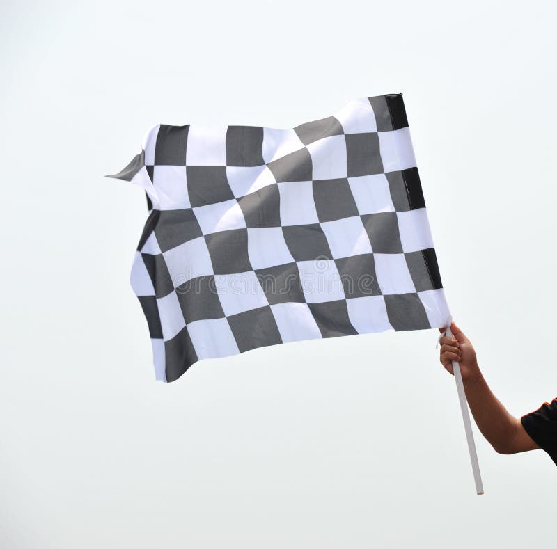 Checkered racing flag stock photo. Image of speed, motorsports - 20814476