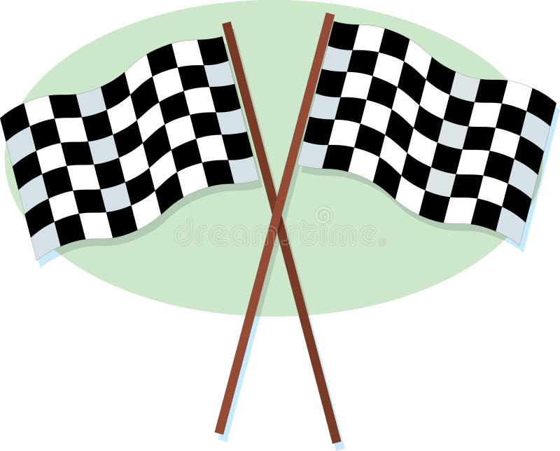 Checkered Racing Flags stock vector. Illustration of checks - 2157168