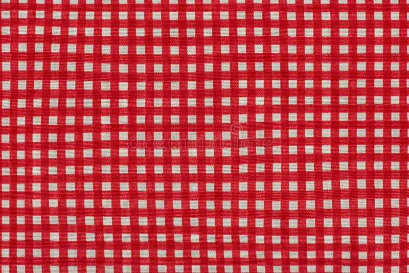 Checkered Red and White Tablecloth Texture Stock Photo - Image of ...
